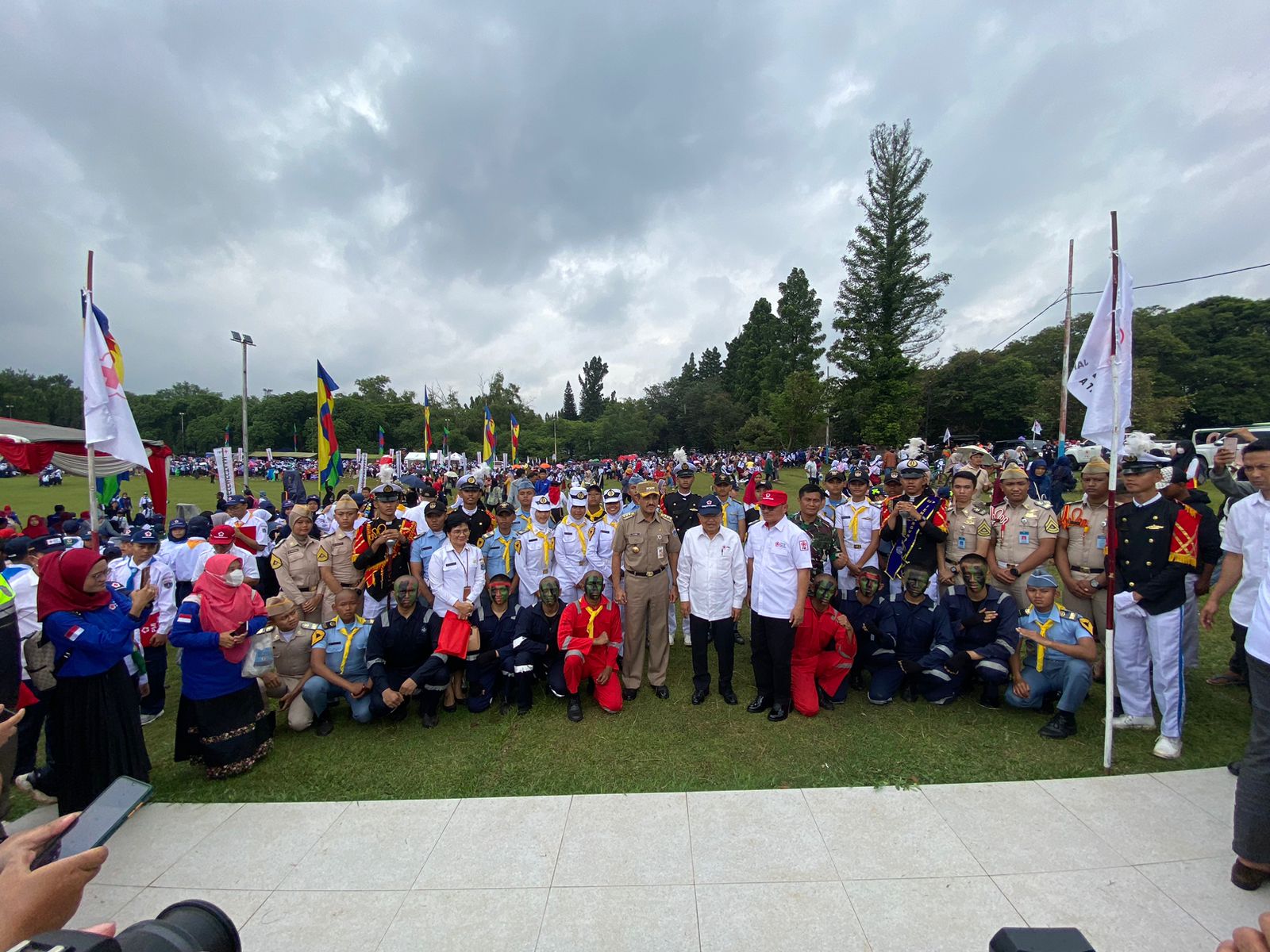 SMK Pelayaran Pembangunan Berkesempatan menampilkan atraksi Marching ...